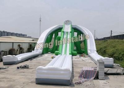 Cina Acquascivolo gonfiabile emozionante verde gigante di Trippo con il vicolo 3 per l'adulto in vendita