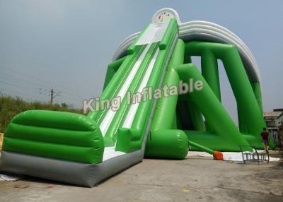 Cina Acquascivolo gonfiabile emozionante verde gigante di Trippo con il vicolo 3 per l'adulto in vendita