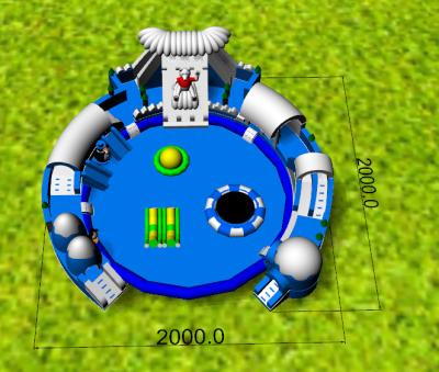 China Kids Play Design Inflatable Large Pool Water Park Inflatable Water Park With Swimming Pool And Slide for sale
