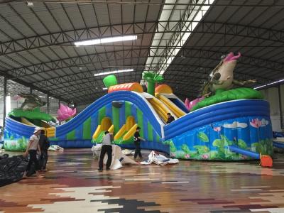 China Parque aquático inflável inflável com três piscinas à venda