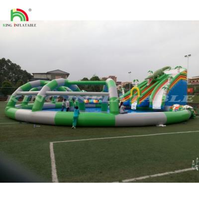 Cina Apparecchiature per giochi d'acqua commerciali Terra mobile gonfiabile Parco acquatico sotterraneo Grande scivolo della piscina in vendita