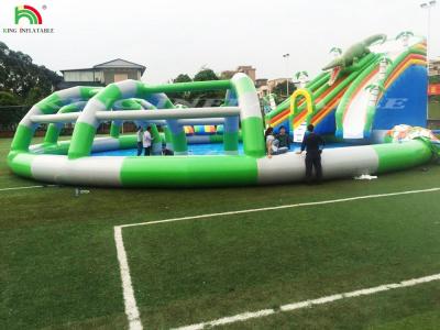 Cina Apparecchiature per giochi d'acqua commerciali Terra mobile gonfiabile Parco acquatico sotterraneo Grande scivolo della piscina in vendita