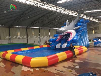 Cina Parco acquatico gonfiabile con scivolo d'acqua e piscina Parco acquatico a terra gonfiabile personalizzato per bambini e adulti in vendita