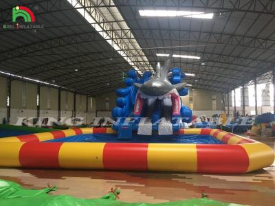 Cina Parco acquatico gonfiabile con scivolo d'acqua e piscina Parco acquatico a terra gonfiabile personalizzato per bambini e adulti in vendita