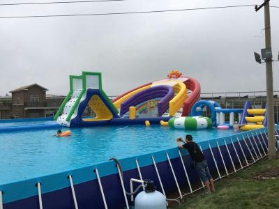 Cina Parco scivolo gonfiabile all'aria aperta Casa a rimbalzo con parco piscina acquatica in vendita