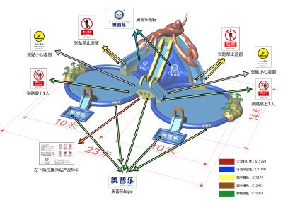 Cina Parco acquatico gonfiabile su misura Parco acquatico galleggiante gonfiabile commerciale con scivolo e piscina in vendita