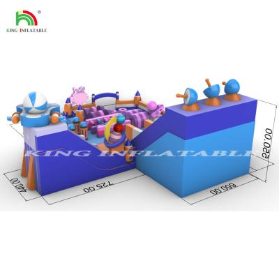 China Combination Castle Inflatable Jumping Bouncy Castle Jumper Bouncer Waterslide Bounce House Combo Water Slide for sale