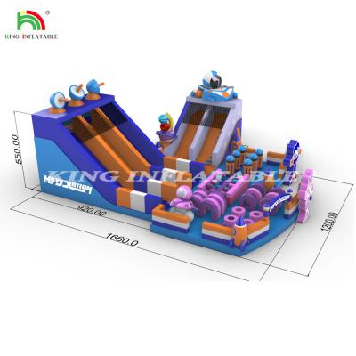China Combination Castle Inflatable Jumping Bouncy Castle Jumper Bouncer Waterslide Bounce House Combo Water Slide for sale