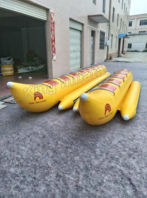 China Floating toys Inflatable Fishing Boats 5 Person banana Boat For jet skit for sale