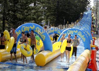 Cina Scorrevole gonfiabile di slittamento N di divertimento Giant100×5.8m della tela cerata pazza del PVC la città per l'adulto in vendita
