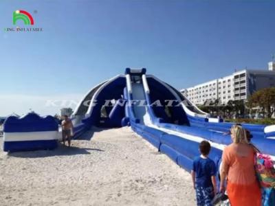 China High Quality Large Inflatable Water Slide Huge Triple 3 Lane Inflatable Water Slide for Sale for sale
