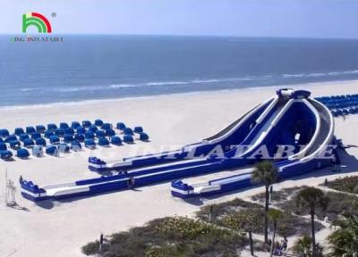 China High Quality Large Inflatable Water Slide Huge Triple 3 Lane Inflatable Water Slide for Sale for sale