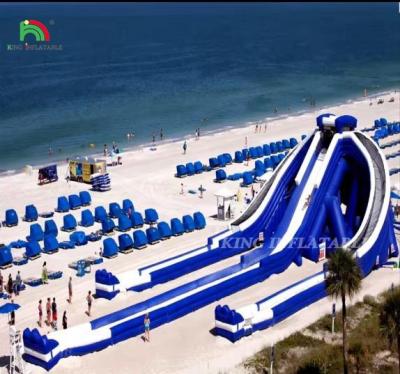 China High Quality Large Inflatable Water Slide Huge Triple 3 Lane Inflatable Water Slide for Sale for sale