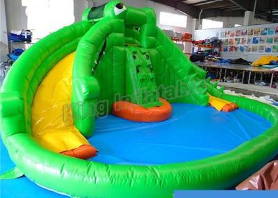 Cina PVC gonfiabile del gioco della spruzzata del coccodrillo dell'acquascivolo su ordinazione di tema per i bambini in vendita