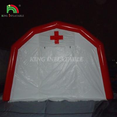 China Inflatable Red Cross Tent Medical Inflatable Tent Inflatable Rescue Tent For Relief for sale