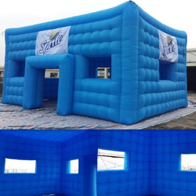 China Party Inflatable Nightclub LED Disco Lighting Inflatable Cube Party Tent for Private Party Event for sale