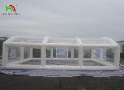 China Customized Large Pvc Clear Dome Tent Air Tight Portable Inflatable Pool Tent Cover Bubble House for sale
