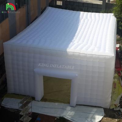 중국 상업 행사 PVC 휴대용 뒷마당 파티 하우스 팽창 야구 클럽 LED 디스코 라이트 팽창 야구 클럽 큐브 텐트 판매용