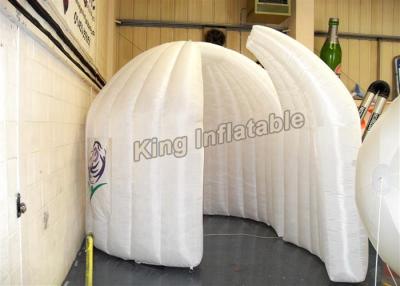 China White 2M Internal Diameter Inflatable Pod-Clamshell ,  Inflatable Exhibition Tent for sale