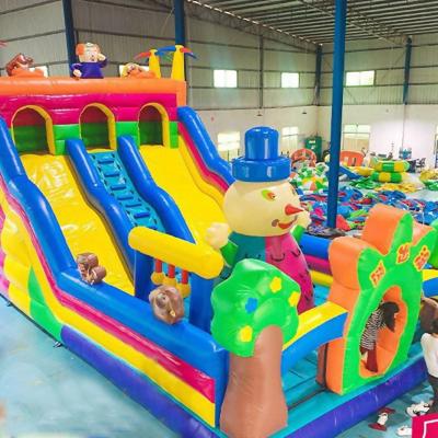 China Custom Commercial Pvc Oxford Aufblaser Sprunghaus Schloss für Kinderspielplatz zu verkaufen