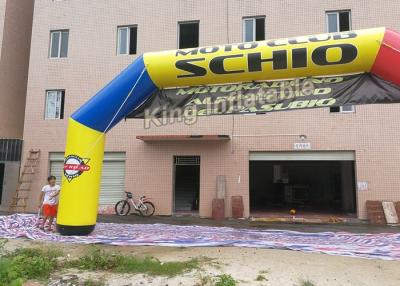 Cina arco gonfiabile su ordinazione del PVC di colore della miscela di 10m*5m grande/pubblicità gonfiabile in vendita