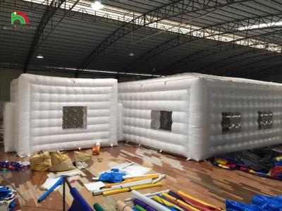 중국 야외 흰색 Pvc 풍선 야구 클럽 풍선 야구 클럽 결혼식 행사 파티 큐브 텐트 판매 판매용