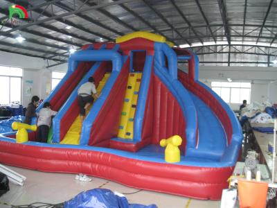 Cina Due corsie per molte persone Piccole o grandi Grandi e grandi Giambotto scivolo idraulico gonfiabile rimbalzo in vendita