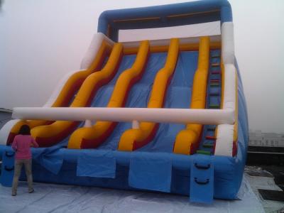 China High Quality Wet Inflatable Water Slide Water Pool Slide With Best Plato Tarpaulin Quality for sale
