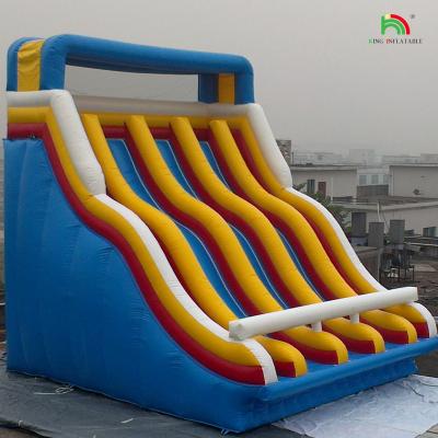 China High Quality Wet Inflatable Water Slide Water Pool Slide With Best Plato Tarpaulin Quality for sale