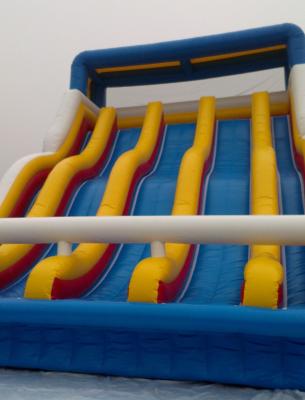 China High Quality Wet Inflatable Water Slide Water Pool Slide With Best Plato Tarpaulin Quality for sale