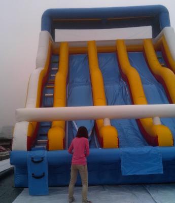 China High Quality Wet Inflatable Water Slide Water Pool Slide With Best Plato Tarpaulin Quality for sale