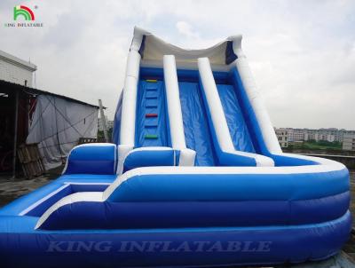 Cina Curva a doppia corsia di alta qualità, gonfiabile per bambini, scivolo d'acqua in vendita