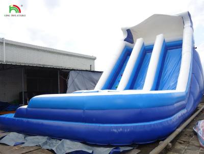 Cina Curva a doppia corsia di alta qualità, gonfiabile per bambini, scivolo d'acqua in vendita