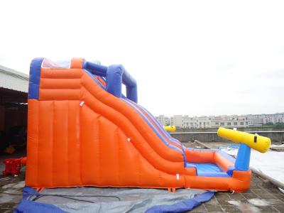 Cina Giant Outdoor Double Track Inflatabile Bouncer Water Slide Parco Acquatico in vendita