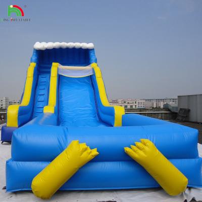 China Commercial inflável salteadores salto castelos com piscina e slide combo inflável à venda
