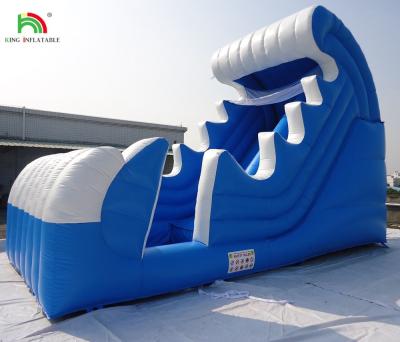 China Outdoor Backyard Kids Adults Large Inflatable Water Slides For Sale Commercial Pool Water Park Slide Bounce House for sale