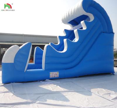 China Outdoor Backyard Kids Adults Large Inflatable Water Slides For Sale Commercial Pool Water Park Slide Bounce House for sale