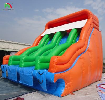 Cina Piscine d'acqua gonfiabile doppi scivoli chiusi rossi Bambini casa di rimbalzo commerciale acqua chiusa scivolo piscina in vendita