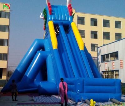 China Water Park Slides Funny Aqua Park Water Games New Design Aquatic Play Equipment Inflatable Long Water Slide for sale