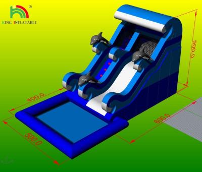 China Hot Sale Water Slide Inflatable Commercial Inflatable Water Slide with Pool Inflatable Water Slides Wholesale for sale