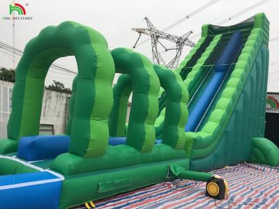 Cina Scivolo d'acqua gigante gonfiabile scivolo d'acqua gonfiabile commerciale con piscina in vendita