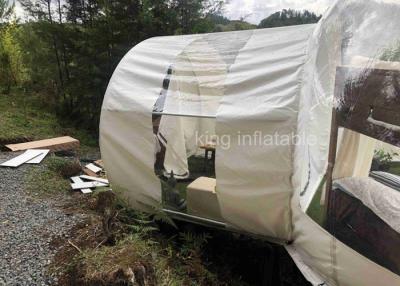 Cina tenda gonfiabile della bolla dell'hotel del PVC del diametro di 5m chiara con il ventilatore silenzioso in vendita