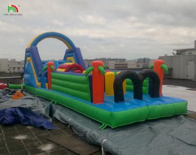 China Aufblasbare Spielplätze riesige PVC-Kinder Outdoor aufblasbare Hindernisbahn zu verkaufen