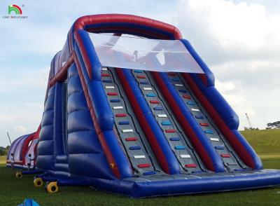 Cina Corso di ostacoli gonfiabile commerciale all'aperto Sfide per adulti Scala gonfiabile Bounce House Giochi sportivi in vendita