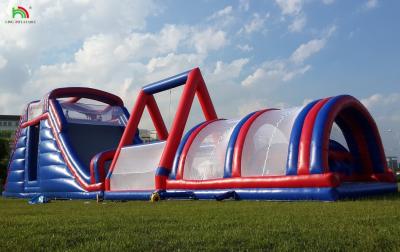 Cina Corso di ostacoli gonfiabile commerciale all'aperto Sfide per adulti Scala gonfiabile Bounce House Giochi sportivi in vendita