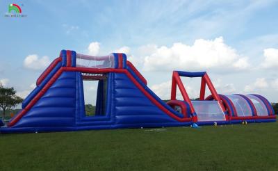 Cina Corso di ostacoli gonfiabile commerciale all'aperto Sfide per adulti Scala gonfiabile Bounce House Giochi sportivi in vendita