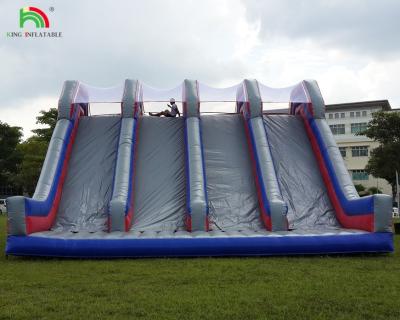 China Padrão de escalada de parede inflável Slide de castelo de salto Obstáculo de diversão Produtos esportivos Curso de obstáculos de terra inflável à venda