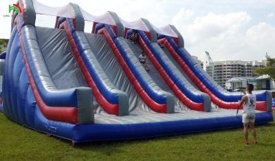 China Padrão de escalada de parede inflável Slide de castelo de salto Obstáculo de diversão Produtos esportivos Curso de obstáculos de terra inflável à venda