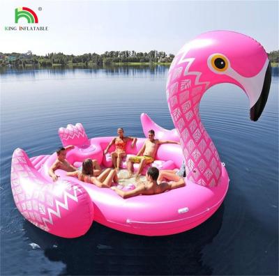 Cina 6 Persone Inflatabile Peacock Acqua Monte Mare Lago Piscina Galleggiante Giocattolo Acqua Gigante Unicorn Flamingo Inflatabile Letto Galleggiante Per Festa Acqua in vendita