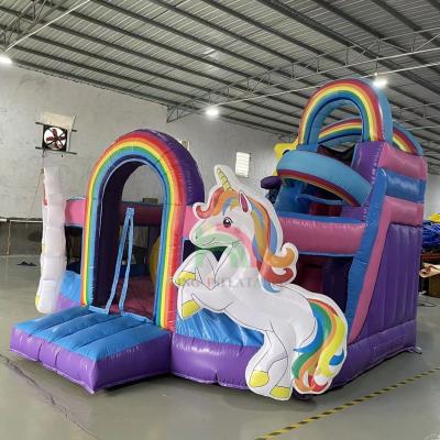 China Bouncer inflável Combo Curso de obstáculos Bounce Castelo Casa com escorregadores Bole Pit Escalado Blower Obstáculos à venda